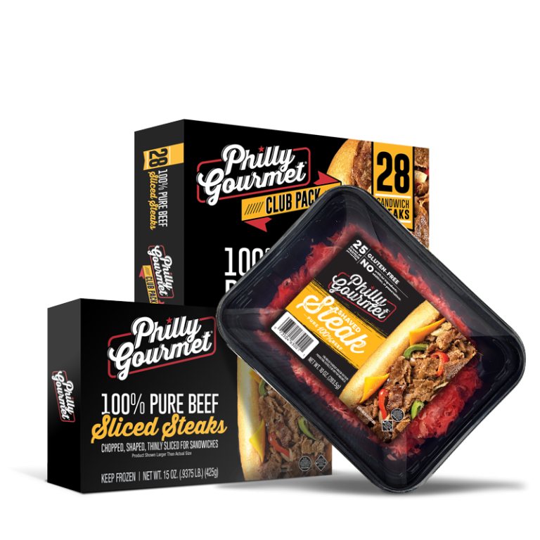 Philly Gourmet Burger Patties Steaks - 100% Beef Grilling Burgers