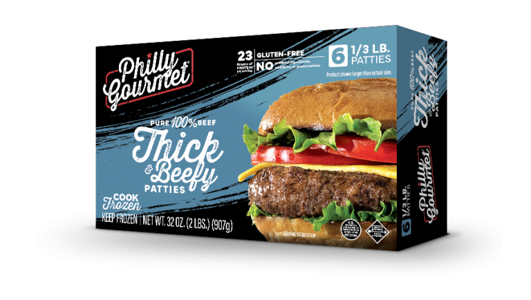 Thick & Beefy Burger Patties - Philly Gourmet